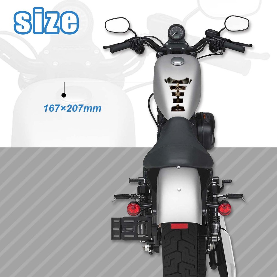 Tank Pad Fuel Tank Sticker Waterproof Decoration Fit For Kawasaki NINJA ...