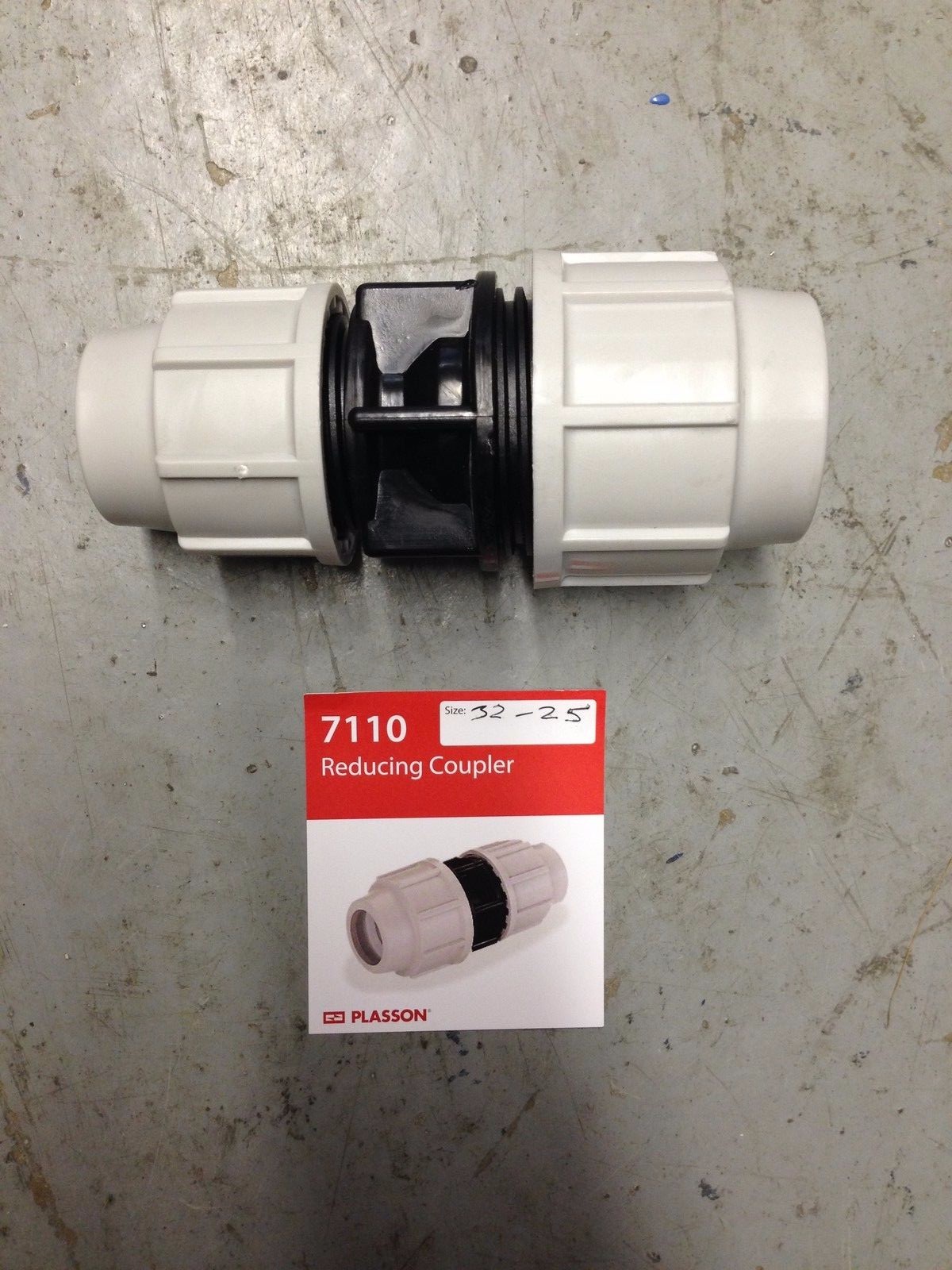 MDPE Alkathene Blue Mains Water Pipe 32mm to 25mm Reducing Coupler ...