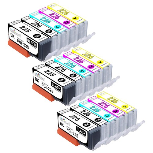 15PK PGI225 CLI-226 Ink Cartridges for Canon PIXMA MG5120 MG5220 MG5320 ...