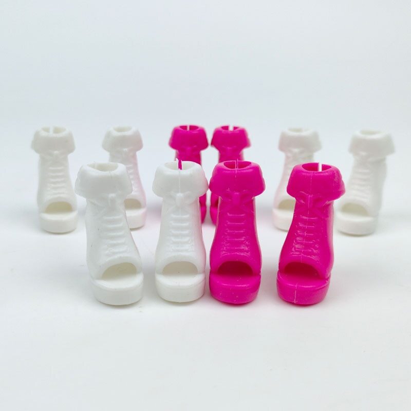 5pairs Random Fashion Doll Shoes For 11.5" Doll High Heel Shoes Peep ...
