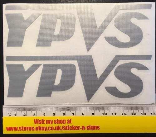 2x Silver YPVS Stickers 150mm X 47mm Most Colours | eBay UK