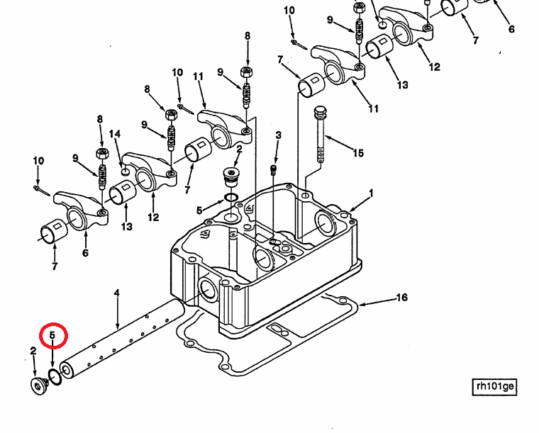 Cummins Rocker Upper Box O rings NT 855 Big Cam - Set of 2 / Ref Number ...