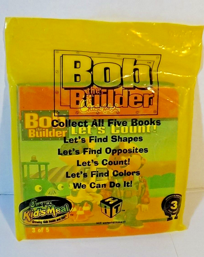 Bob the Builder #3 Let's Count Board Book in Chick-Fil-A Kid's 2007 New ...