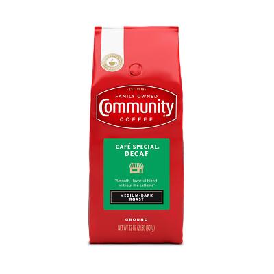 Caf Special Decaf Ground Coffee Medium Dark Roast 32 Ounce Bag pack Of ...