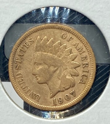 1907 RARE OLD US COIN INDIAN HEAD Penny Excellent Condition | eBay