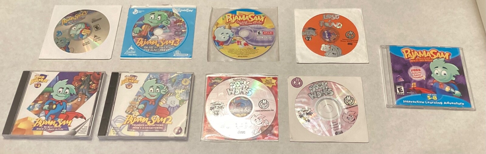 Pajama Sam PC CD Rom Lot Of 9 | eBay