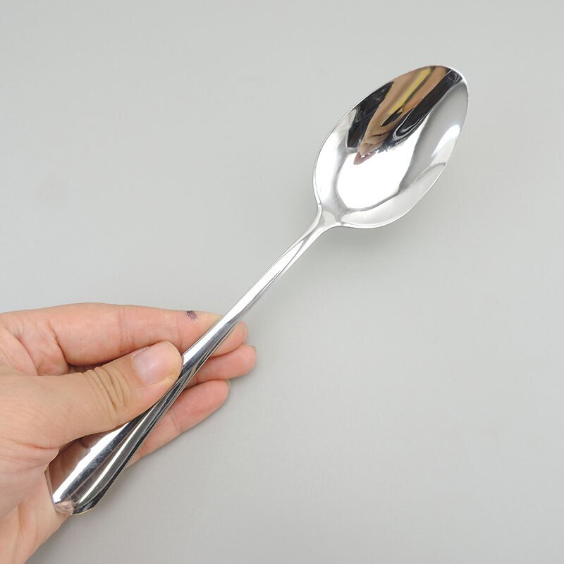 1x silver Dinnerware soup Steel Tableware spoon Knives Forks Dining ...
