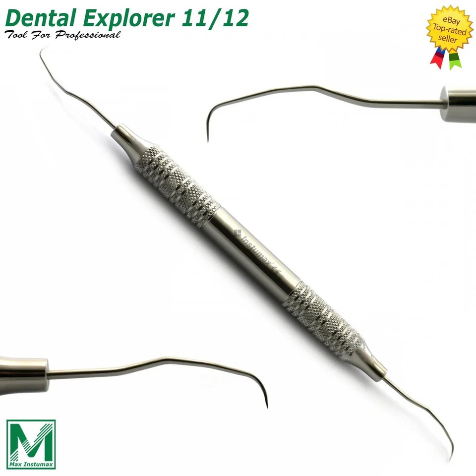 Dental Instrument Set – Sickle Scaler H6/H7 + Explorer 11/12 + Gracey ...