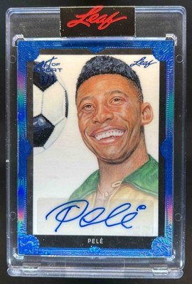 2021 Leaf Art of Sport Pele Platinum Auto Autograph #2/3 | eBay