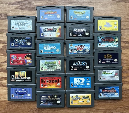 Lot of 22 Nintendo GBA Game Boy Advance CARTS ONLY Shrek Ice Age Narnia ...