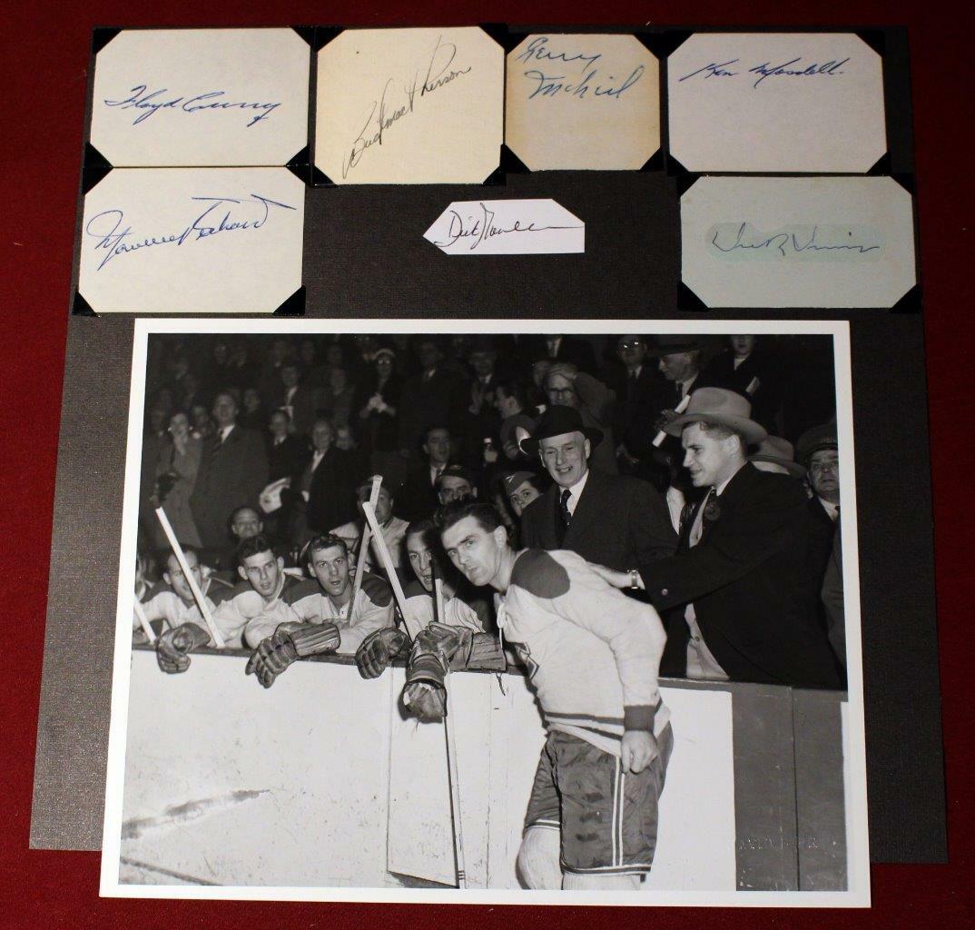 Original David Bier Photo 7 Dec Montreal Canadiens Autographs Dick ...