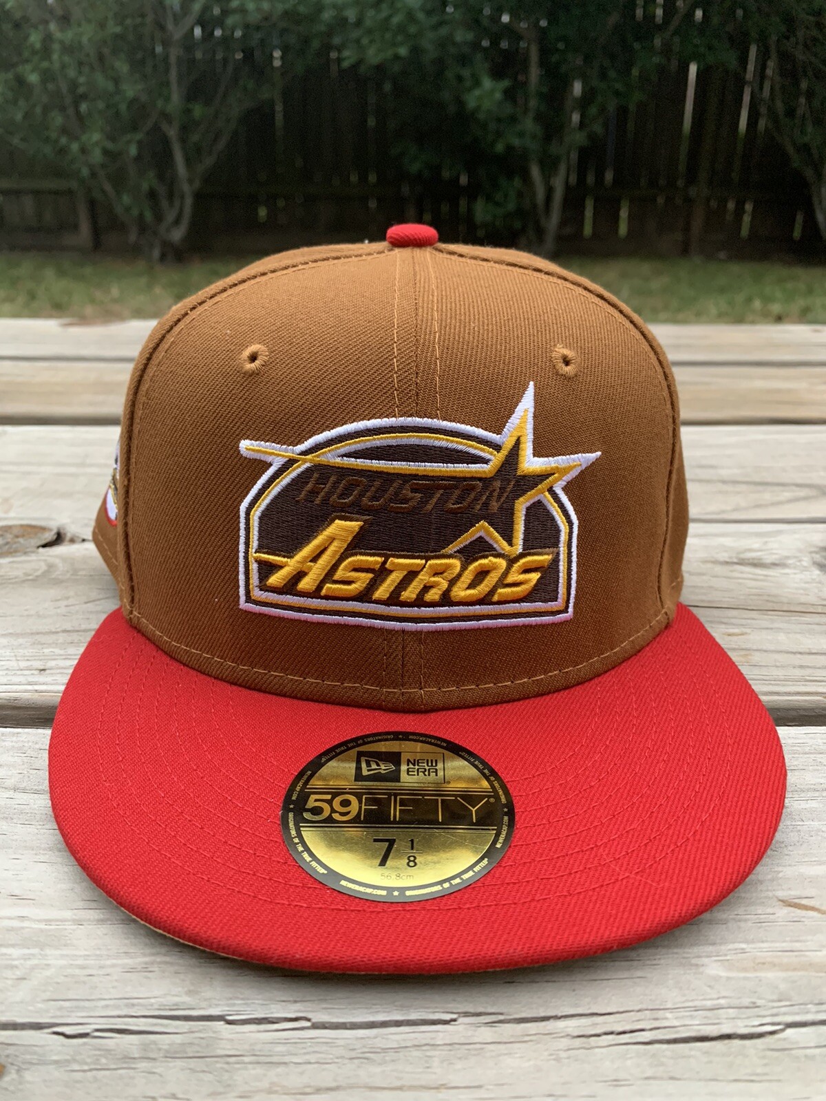 7 1/8 Brown Red Houston Astros Two 2 Tone 35 Years Yellow Sneakertown ...