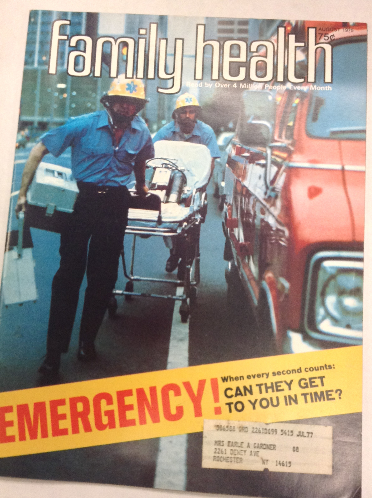 Family Health Magazine Emergency Help Time August 1975 052217nonr | eBay