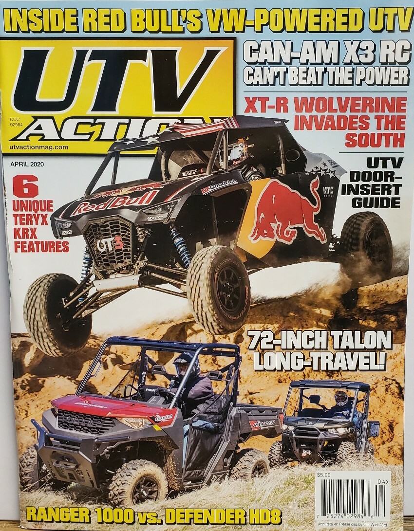 UTV Action April 2020 Ranger vs Defender Wolverine Talon FREE SHIPPING ...