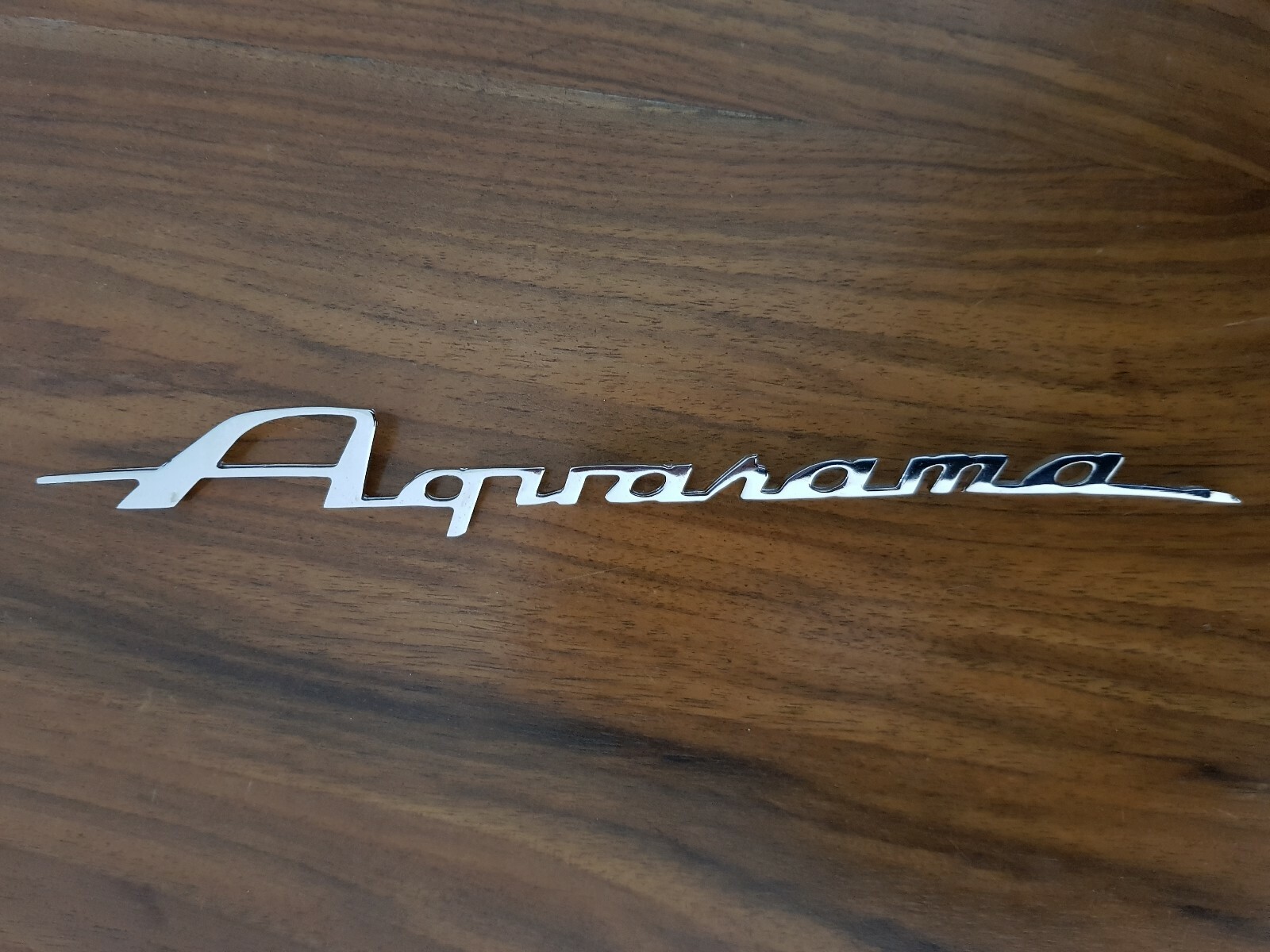 Riva Aquarama vintage boat chrome plated logo badge project/restoration ...