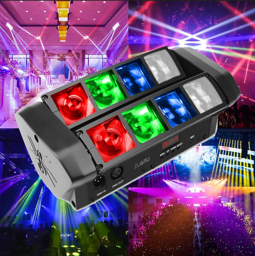Spider Moving Head Beam Stage Lighting RGBW DMX Disco Party DJ Lights ...