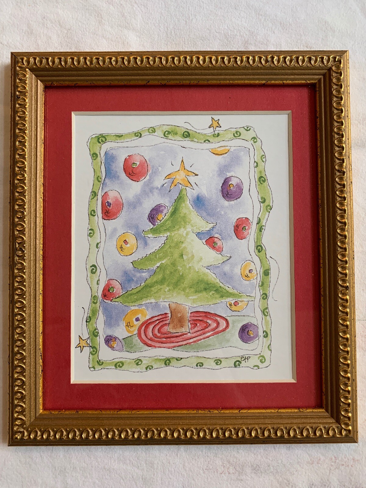 Emily Albright Parrish Gold Framed Print Christmas Magic | eBay
