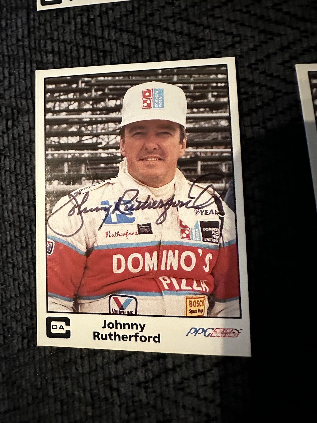 Signed Trading Card Indy 500 Car Indianapolis Johnny Rutherford ...