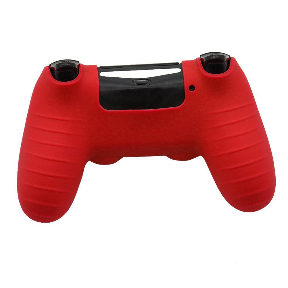 Non-slip Silicone Case Grip Cover for PS4 PS4 PRO Game Controller (Red ...