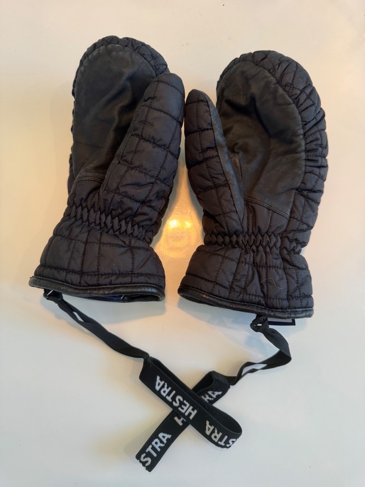 Hestra Alpine Mittens Ski Gloves Size XS 6 Medium Moon Light Mitt Black ...