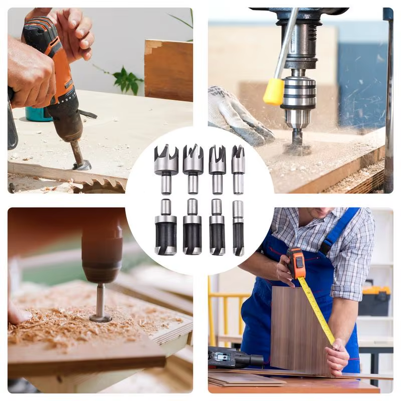 Wood Bits for Drill High Carbon Steel Straight and Taper Claw Drill Bit ...