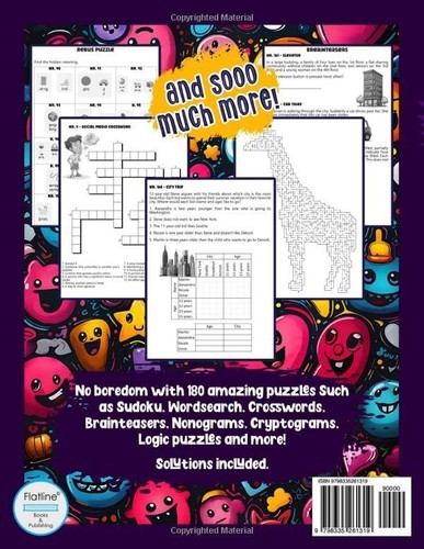 Puzzle Book for Teens 12-16: 180 Brainteasers, Word Searches, Logicals ...