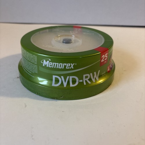 Memorex DVD-RW 25 Pack 4X / 4.7GB / 120 Min Rewritable Disc NEW | eBay