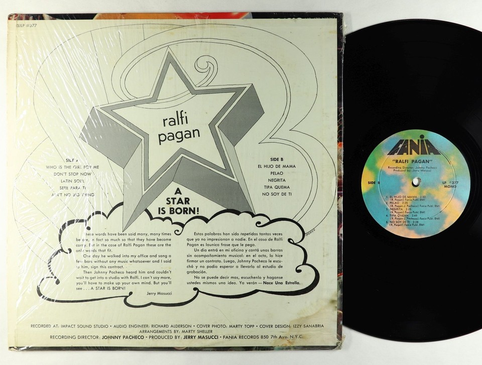 Ralfi Pagan - S/T LP - Fania - Latin Soul Mono Shrink | eBay