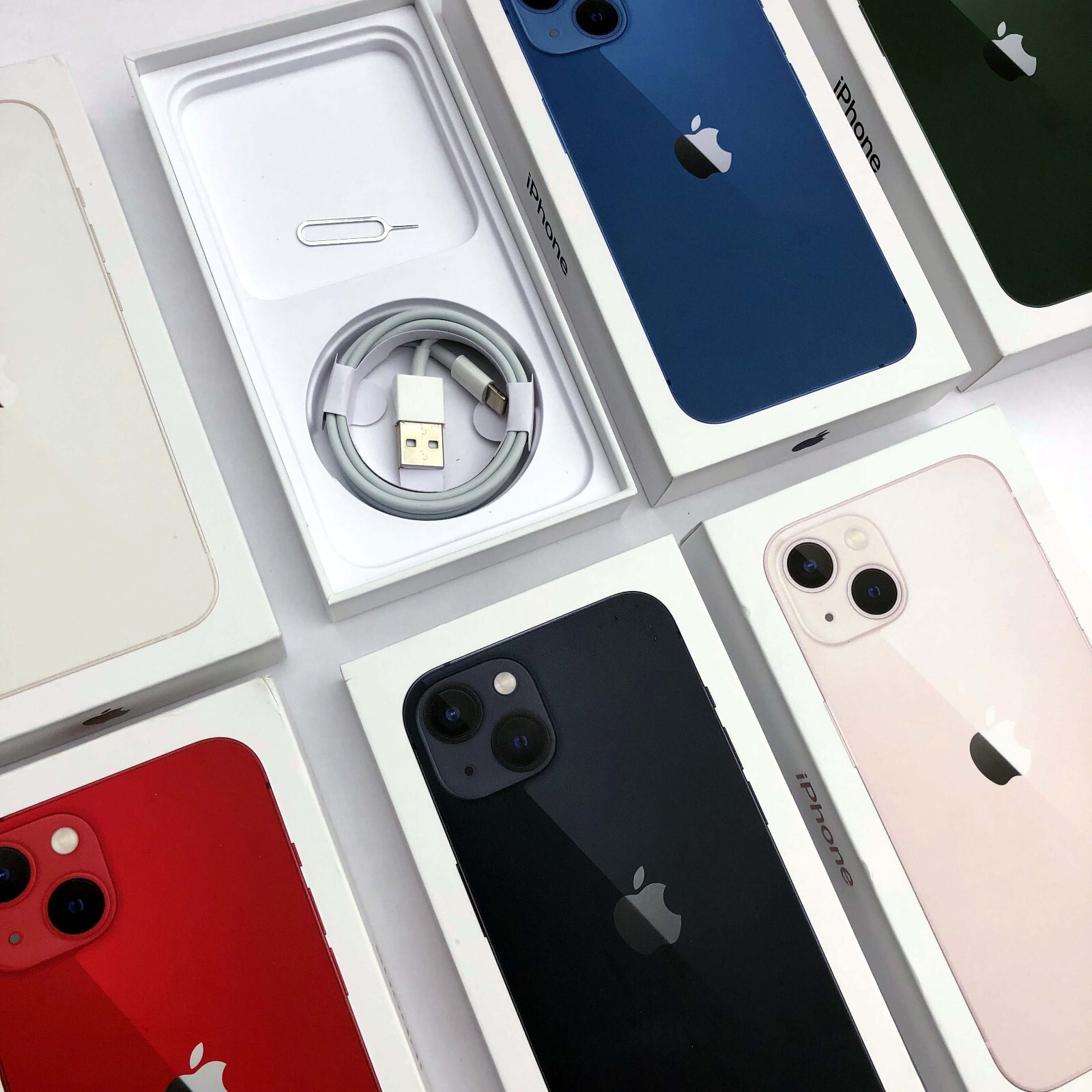 Original Apple iPhone 13 empty box with Cable and sim key | eBay UK