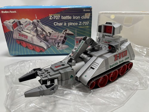 Vintage Z-707 Battle Iron Claw RC Tank NEW CLEAN BOX Radio Shack Robot ...
