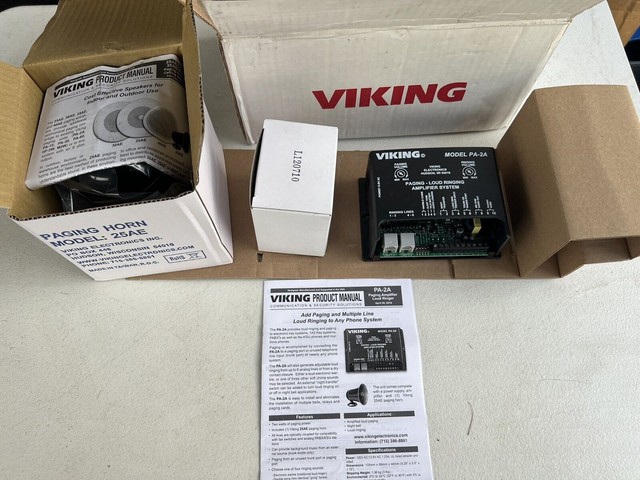Viking Model Pa-2a Paging Loud Amplifier System for sale online | eBay