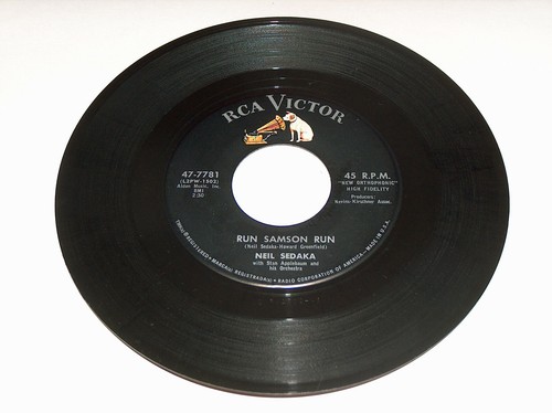 45 RPM Neil Sedaka Run Samson, You Mean Everything To Me RCA Victor 47 ...