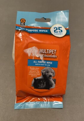 MultiPet All-Purpose wipes, for Cats and Dogs, 25 Towelettes | eBay