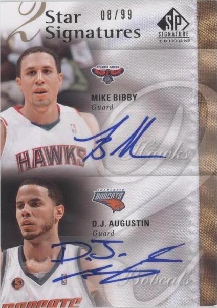 2009-10 SP Signature Edition - 2 Star Signatures #2S-MD Mike Bibby, D.J ...
