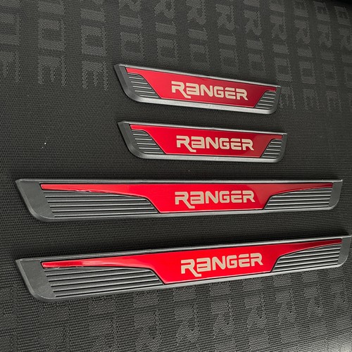 4X Trim Red Car Door Sill Cover Panel Step Protector for Ford Ranger ...