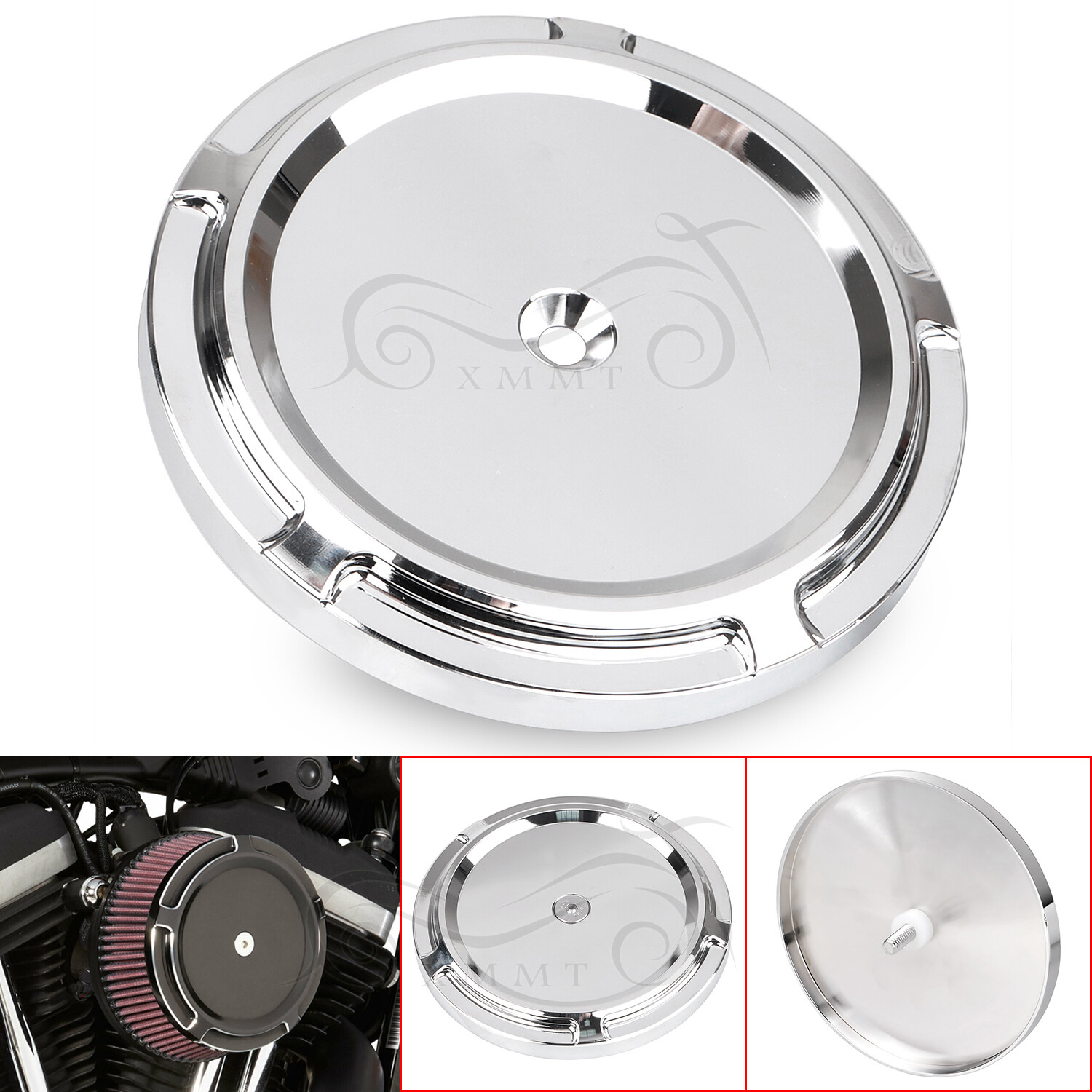 Chrome Big Sucker Stage 1 Air Filter Cleaner Cover for Harley Dyna ...