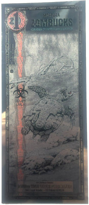 2027 Mortuga (Turtle) 1/1000 Troy Ounce Pure Silver Zombucks Note | eBay