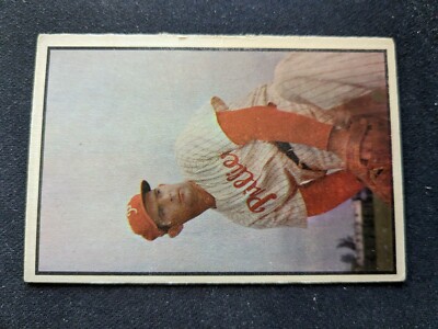 1953 Bowman Color Baseball Card # 158 Howie Fox - Philadelphia Phillies ...