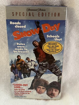 Snow Day (VHS, 2000) Blockbuster Oraneg Tape - Special Edition ...