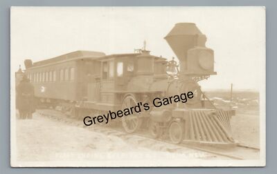 RPPC First Railroad Train Engine RENO NV Nevada Vintage Real Photo ...