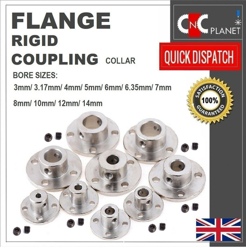Flange Rigid Shaft Coupling Coupler collar Clamp bracket Motor joint ...