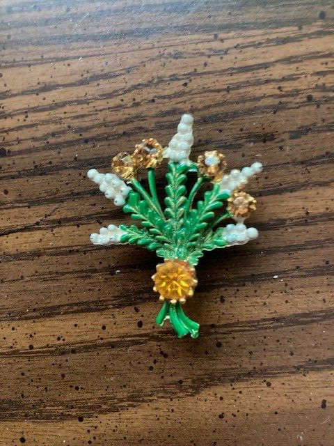 Rare Antique Scottish Heather Pin Brooch w/ Citrine S… - Gem