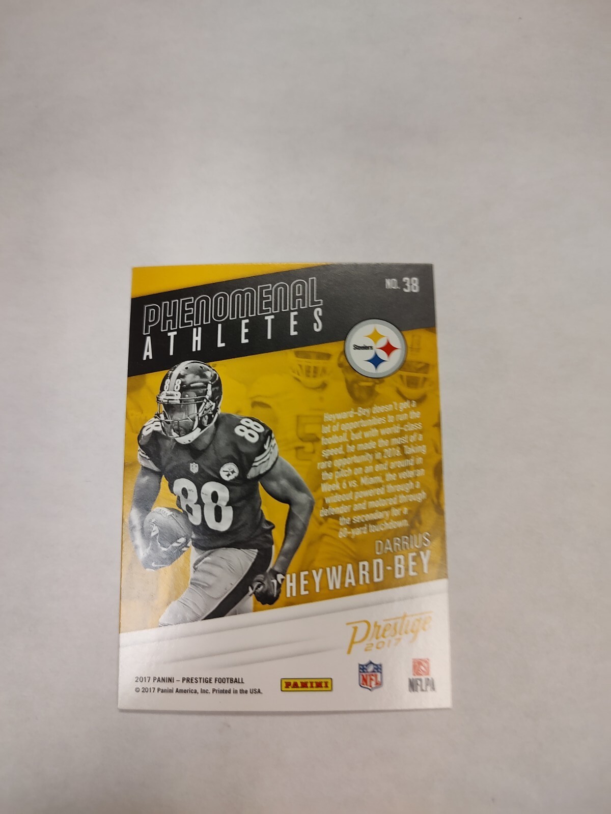 2017 Panini Prestige - Phenomenal Athletes Darrius Heyward-Bey #38 for ...