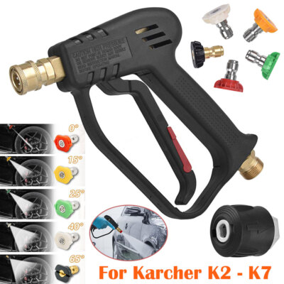 4000PSI High Pressure Washer Gun for Karcher K2- K7 with 5 Spray Nozzle ...
