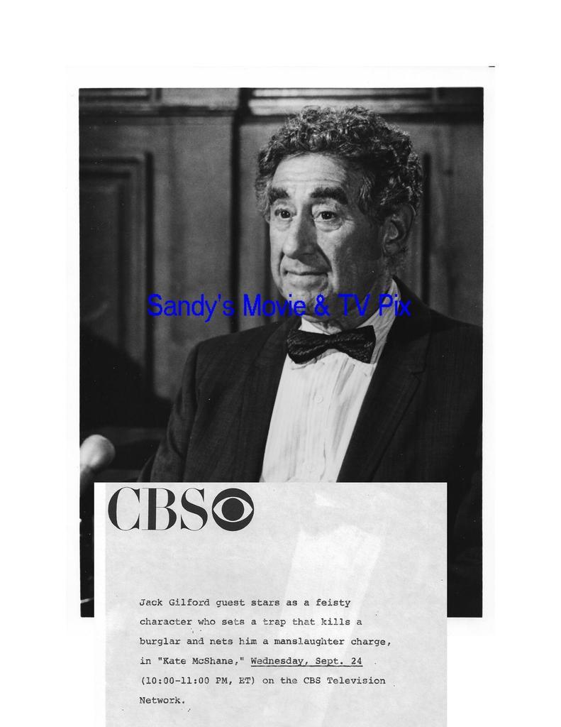 JACK GILFORD Terrific Original TV Photo KATE McSHANE | eBay