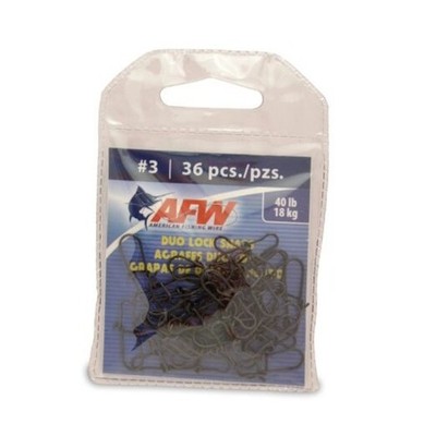 American Fishing Wire Duo Lock 36 Pieces, 40 Pound Test Black | eBay