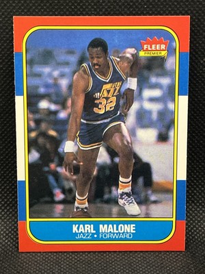 1986-87 Fleer # 68 Karl Malone Rookie RC NM-NM+ | eBay