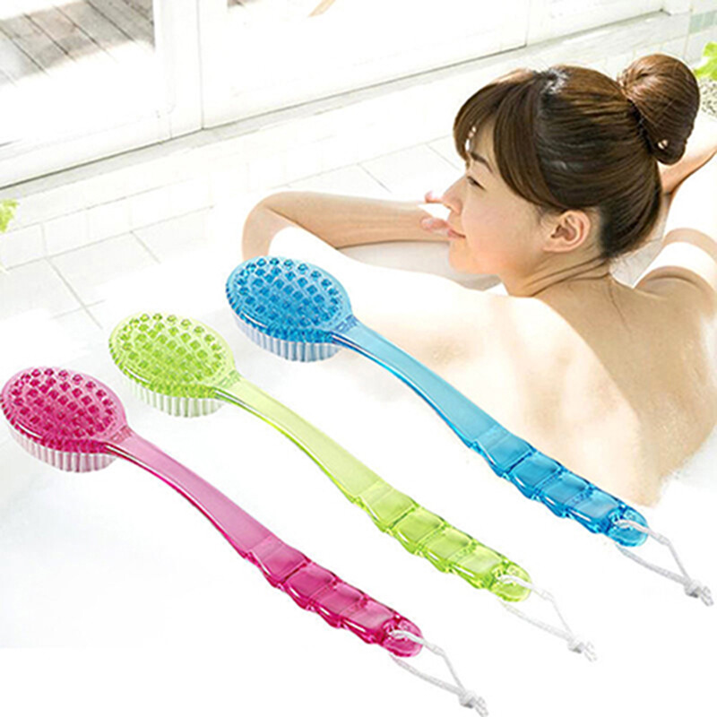 Long Body Bath Shower Back Brush Scrubber Skin Cleaning Tool 18 | eBay