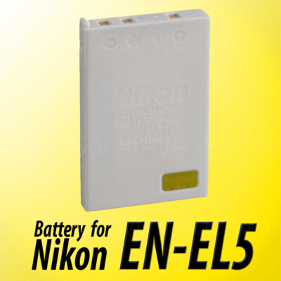 Nikon EN-EL5 ENEL5 Lithium-Ion Battery (3.7v 1100mAh) for the MH-61 ...