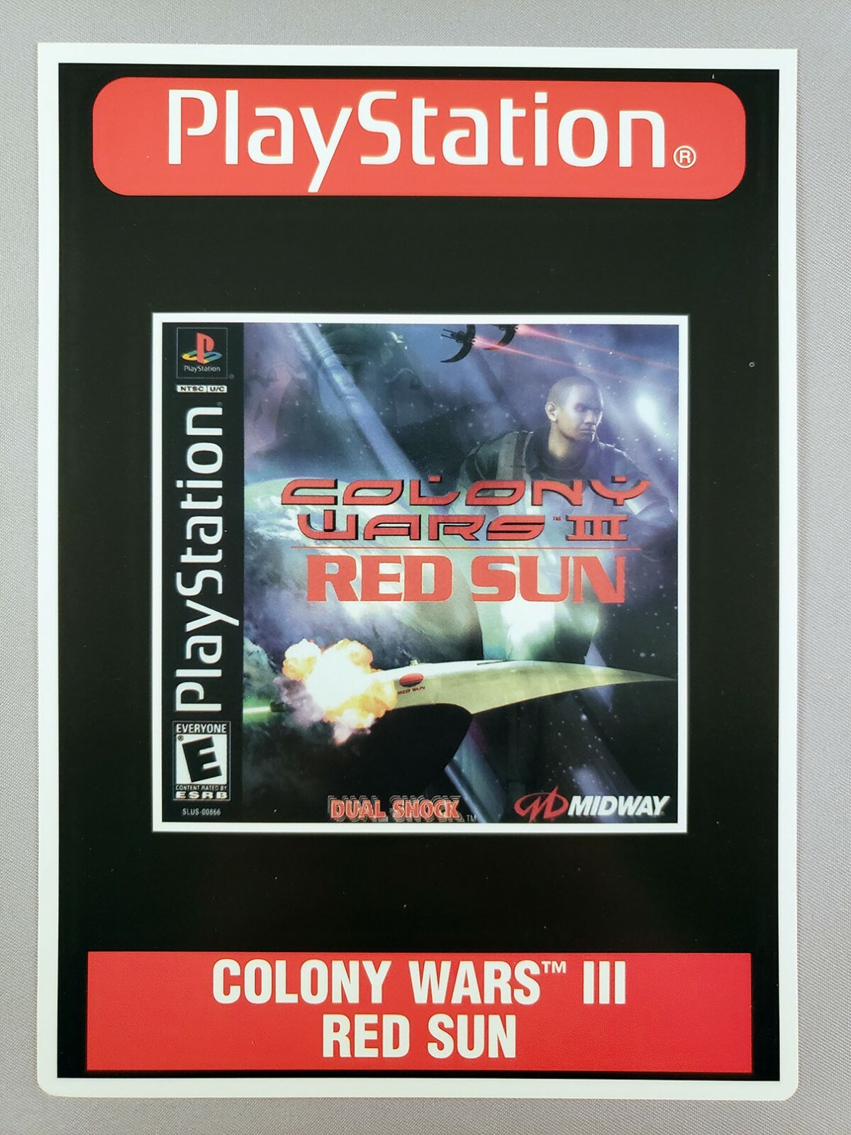 Colony Wars III 3 Red Sun -Toys R Us Display Card - Playstation PS1 ...